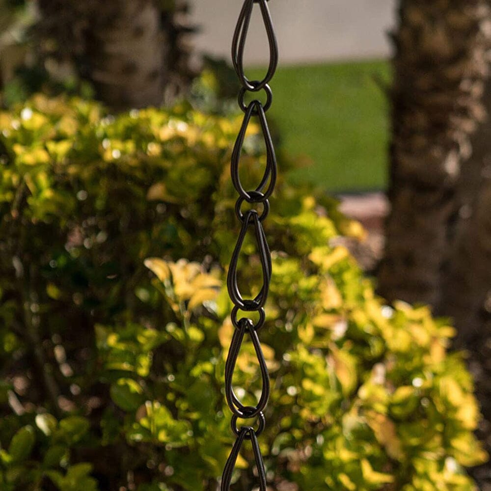 Modern Black Powder Coated Aluminum Rain Chains | Monarch Abode
