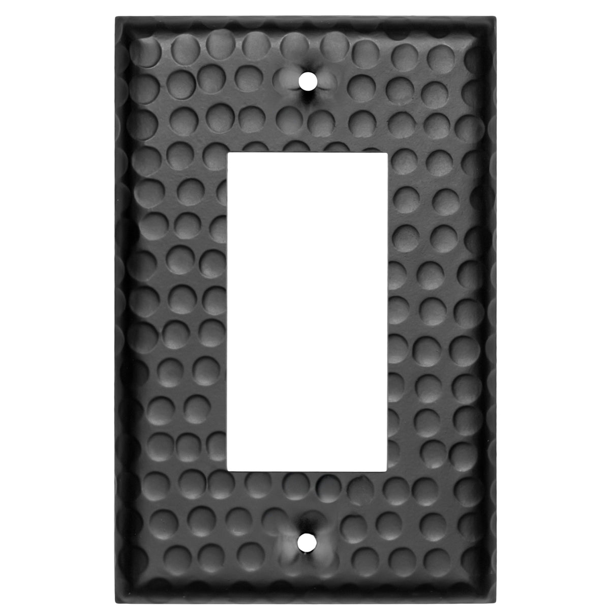 Hand Hammered Black Metal Rocker Light Switch Wall Plate | Monarch ...