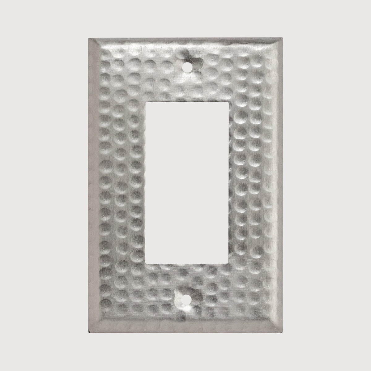 Hand Hammered Brushed Nickel Rocker Light Switch Wall Plate | Monarch ...