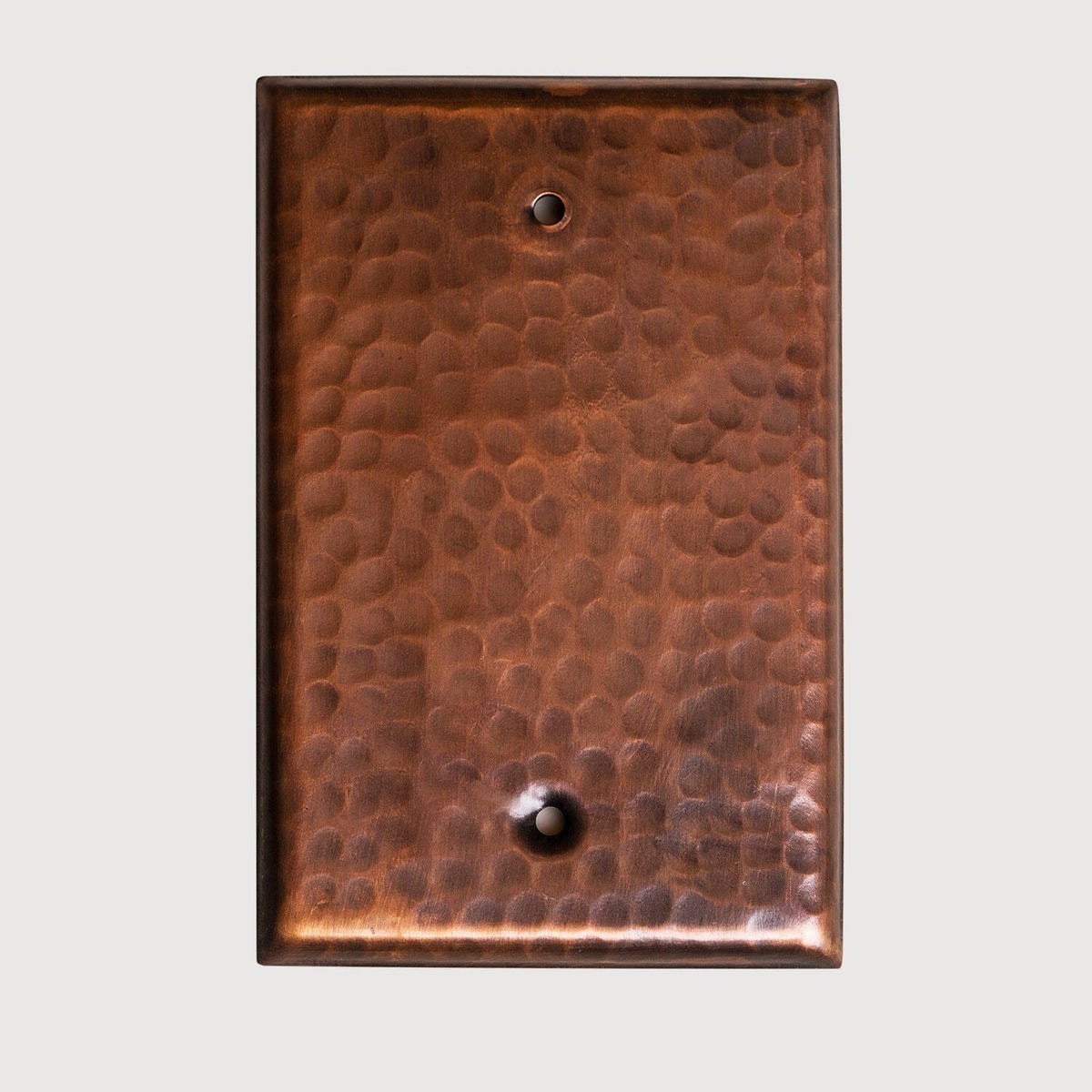 Hand Hammered Copper Blank Light Switch Wall Plate | Monarch Abode
