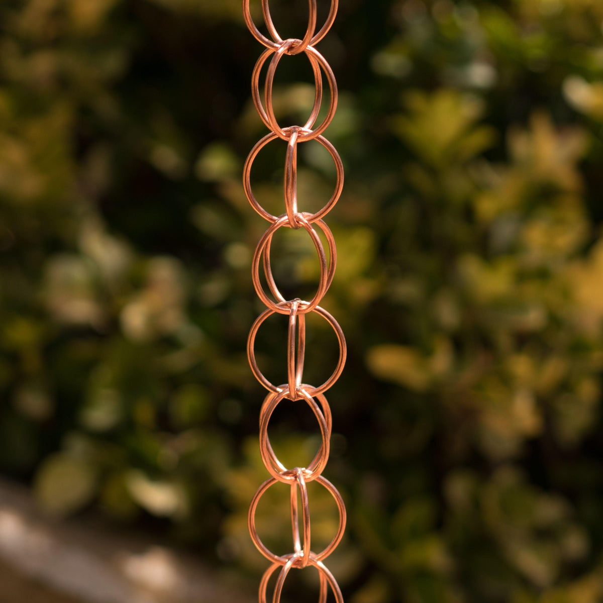 Pure Copper Ring Link Rain Chain Replacement Downspout for Gutters ...